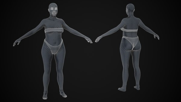 3D Plus size women pack model - TurboSquid 1719403