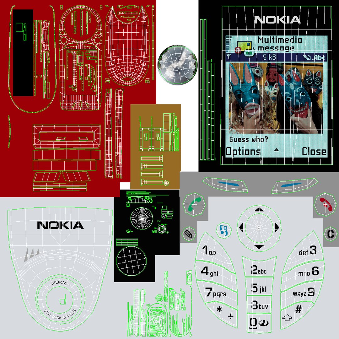 Nokia 3660 3d Model