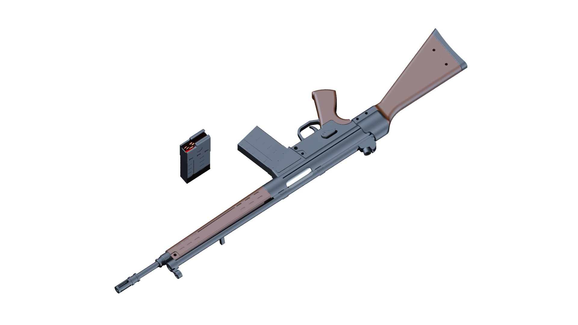 3D модель G3 Assault rifle - TurboSquid 1889424