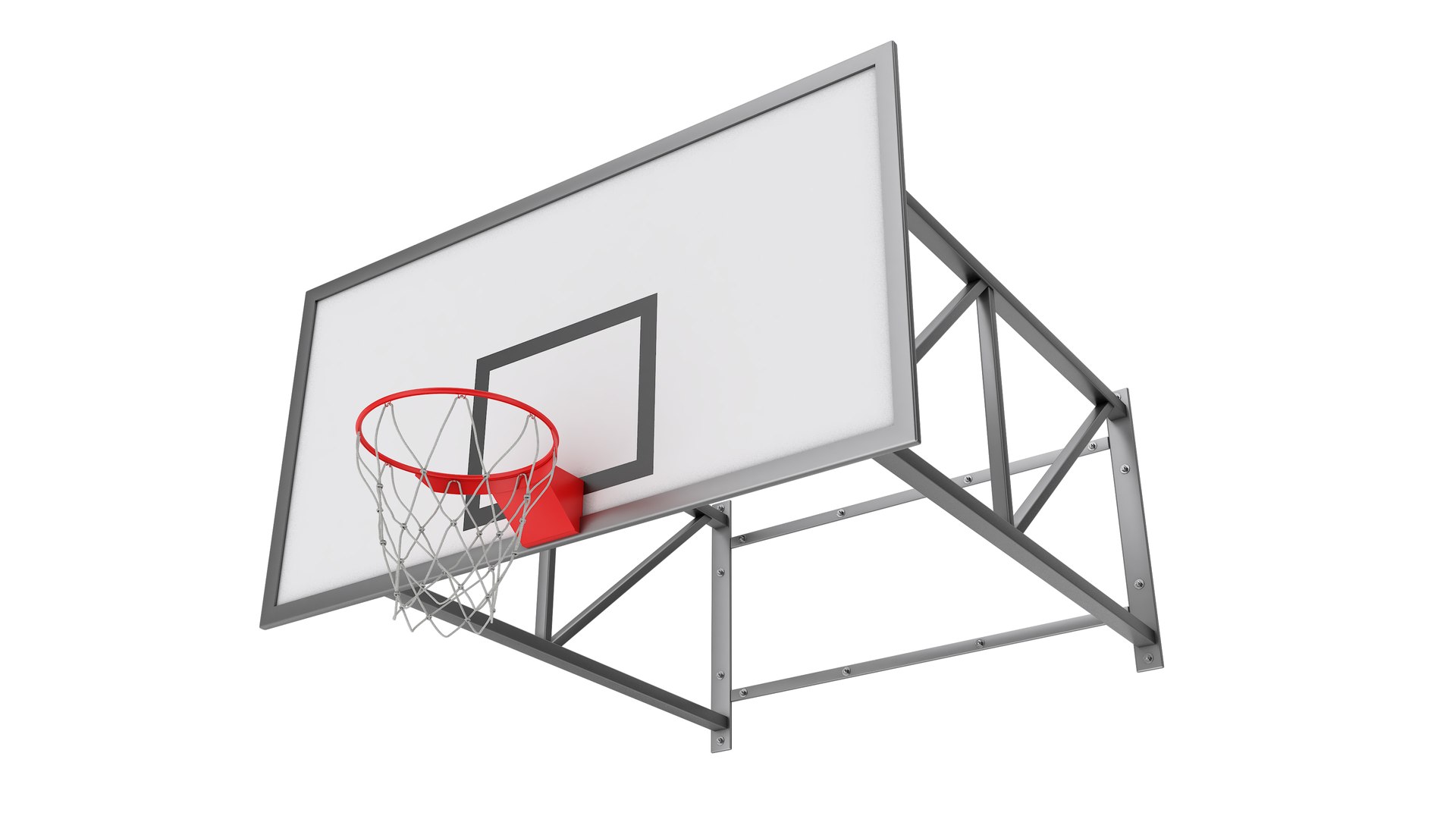 3D Basketball Hoop On The Bracket Model - TurboSquid 2280339