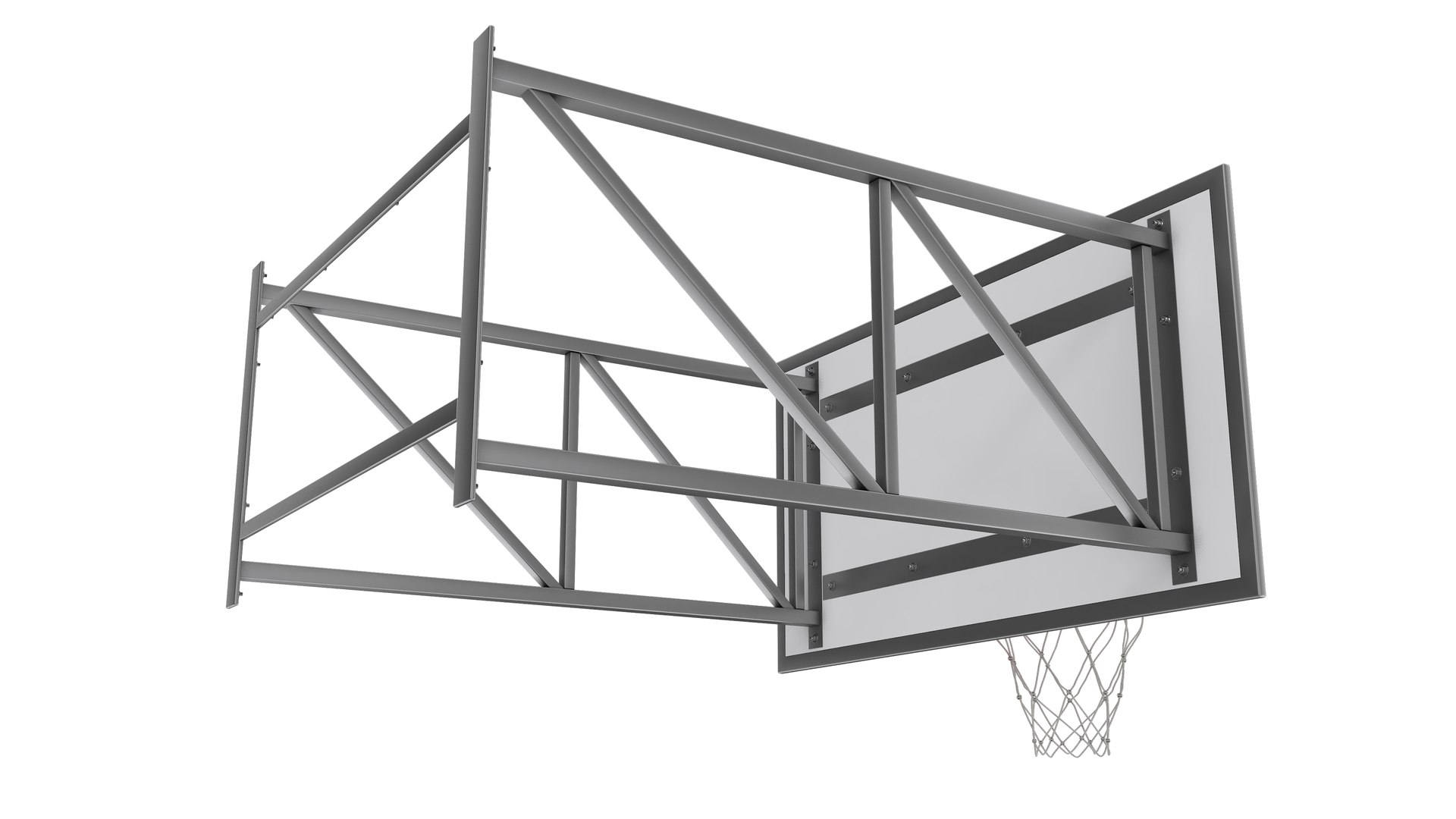3D Basketball Hoop On The Bracket Model - TurboSquid 2280339
