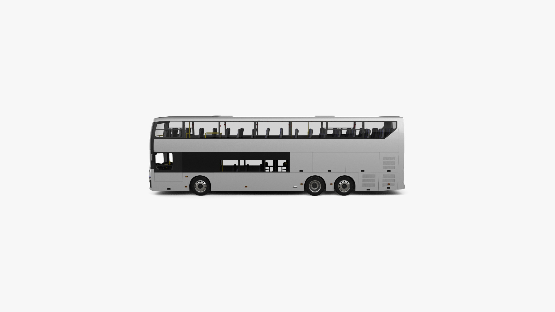modelo 3d Hyundai Elec City Double Decker Bus with HQ interior 2021 ...