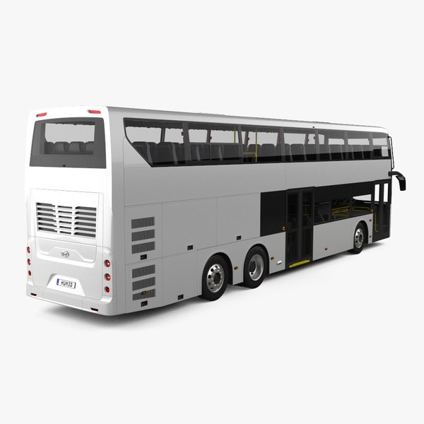 modèle 3D de Hyundai Elec City Double Decker Bus with HQ interior 2021 ...