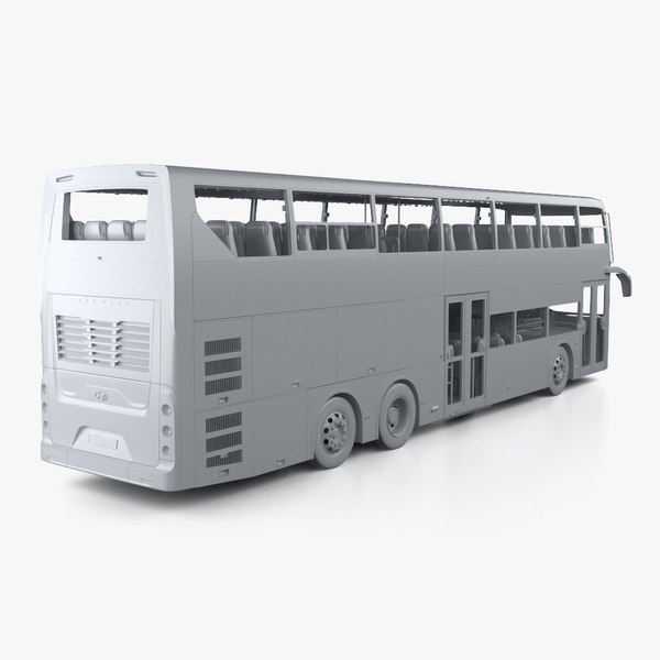 modelo 3d Hyundai Elec City Double Decker Bus with HQ interior 2021 ...