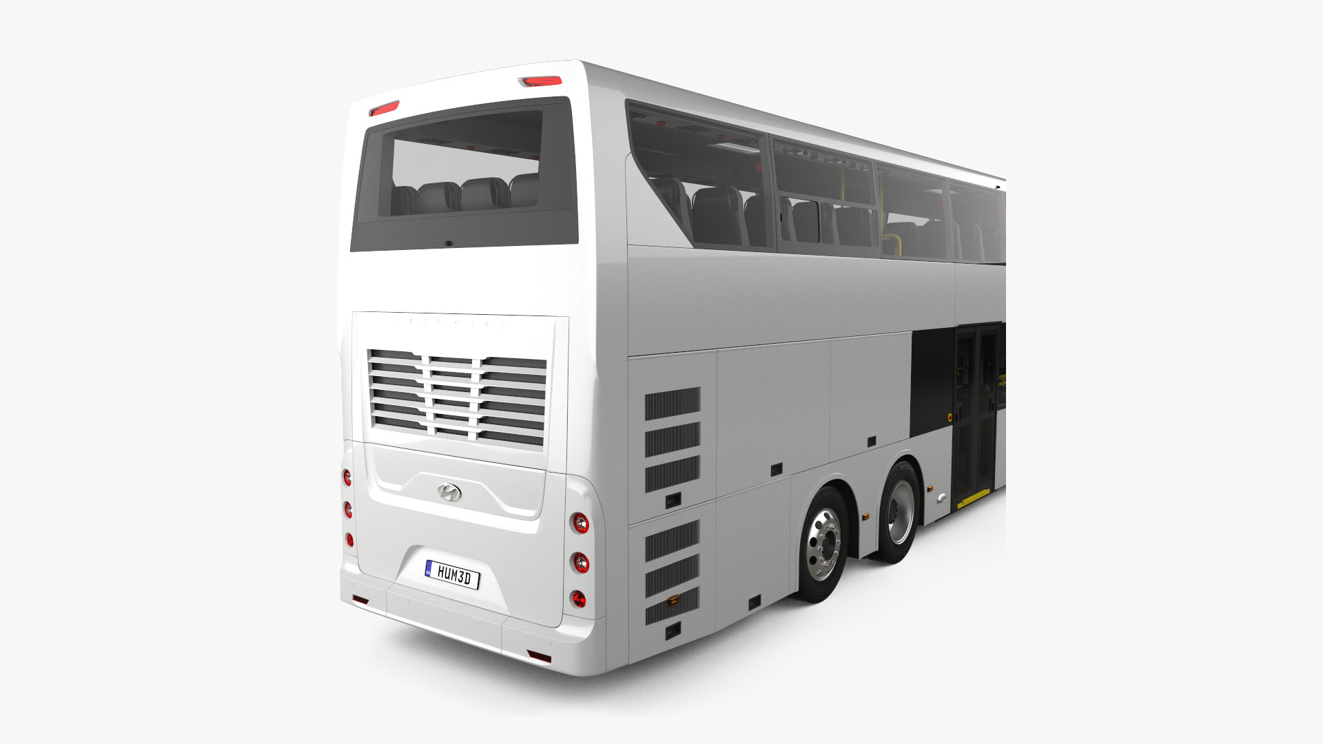 modelo 3d Hyundai Elec City Double Decker Bus with HQ interior 2021 ...