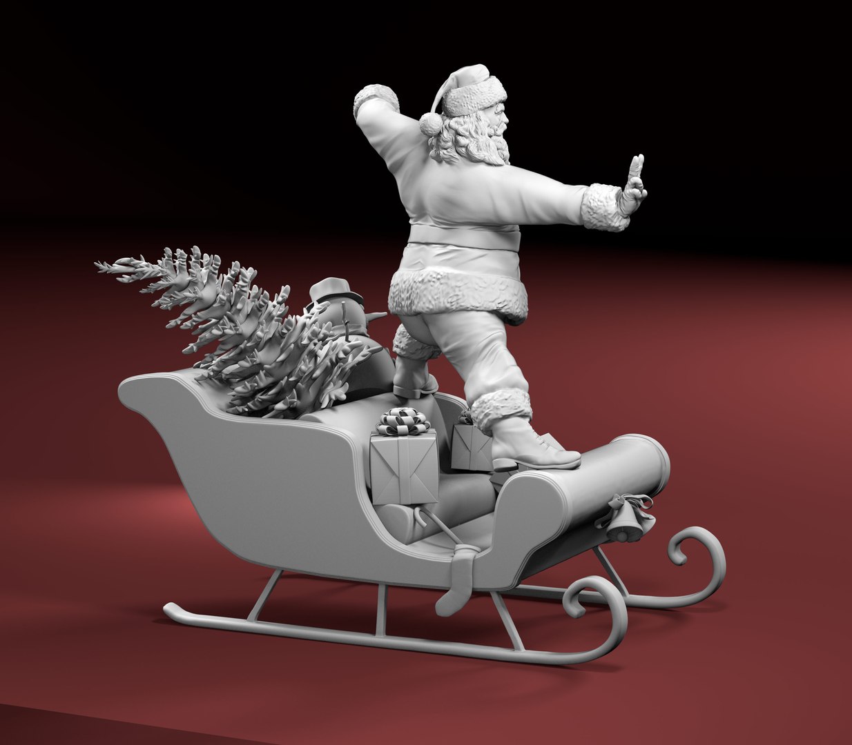 3D Kungfu Santa Model - TurboSquid 1821969