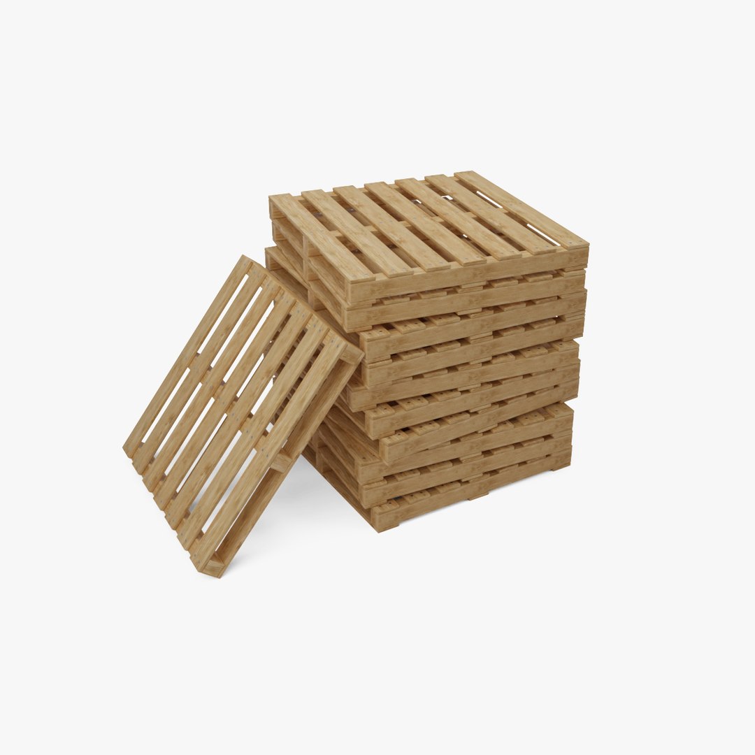 Stacks of Wooden Pallet 3D model - TurboSquid 2068036