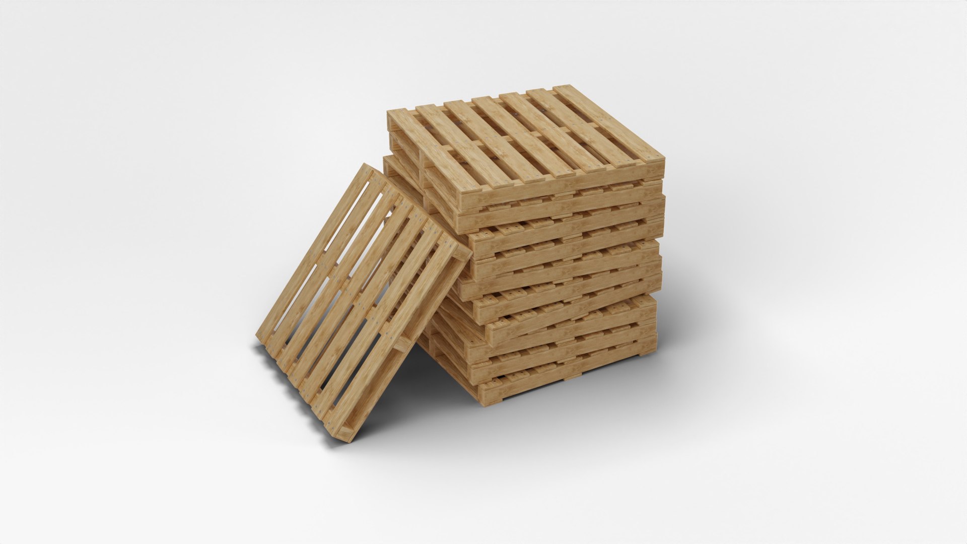 Stacks of Wooden Pallet 3D model - TurboSquid 2068036
