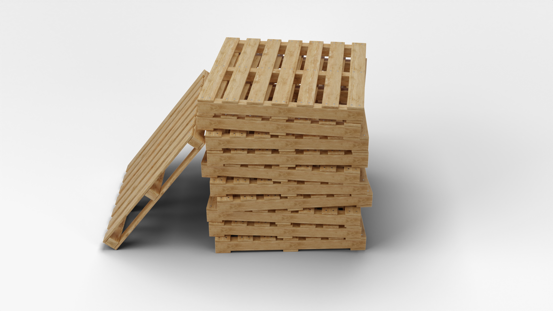 Stacks of Wooden Pallet 3D model - TurboSquid 2068036