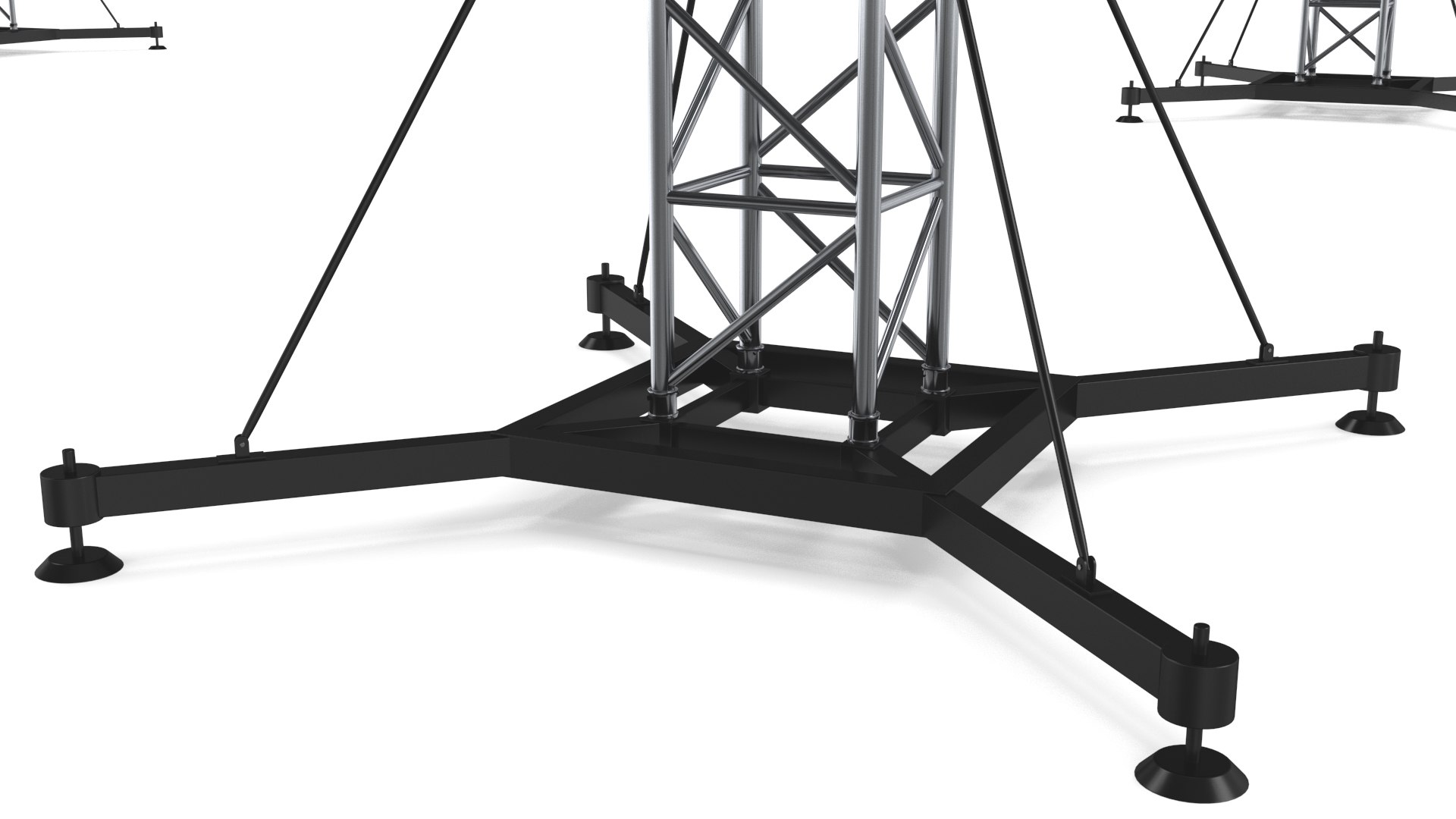 Stage Truss System With LED Lights 1 3D Model - TurboSquid 2282445