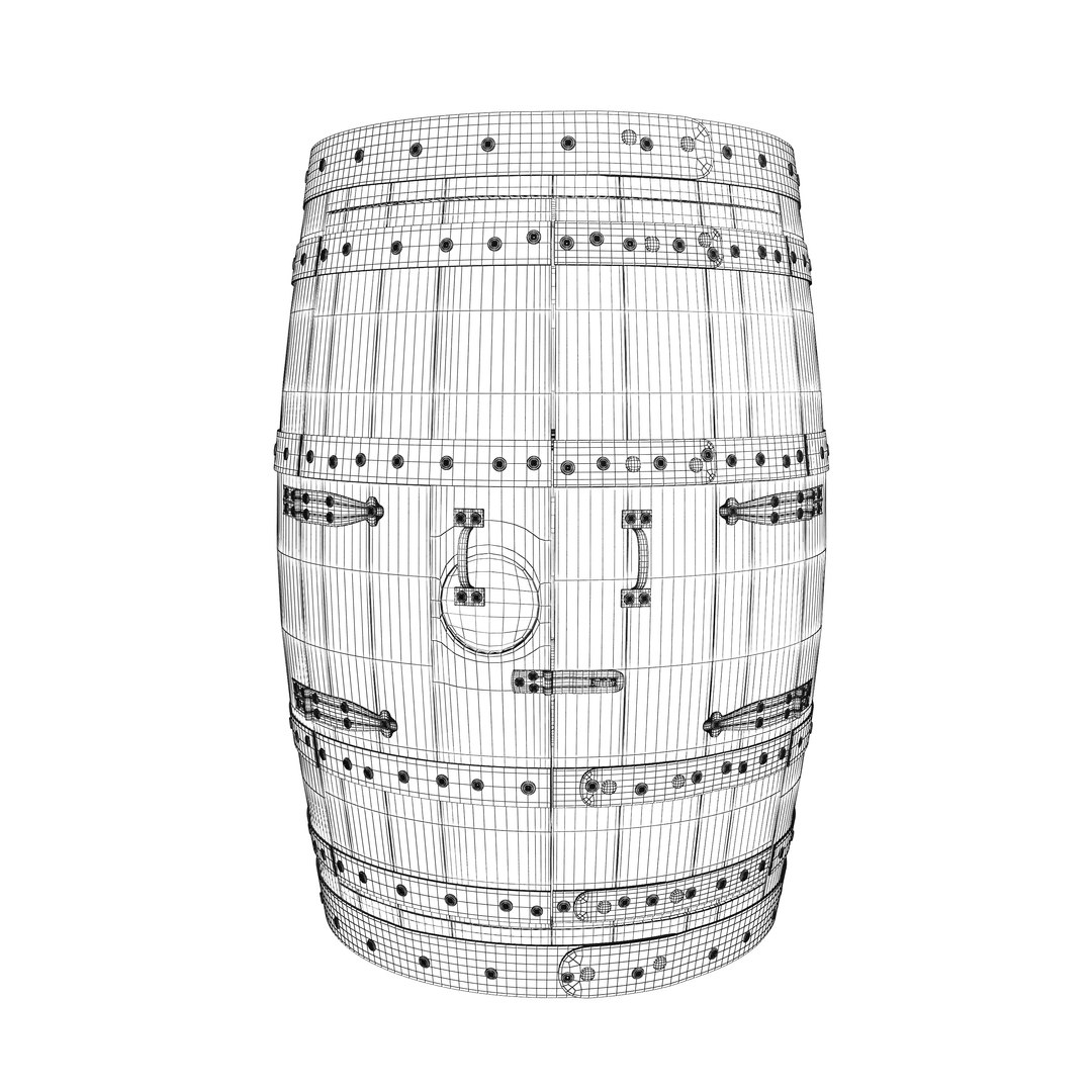 3D Whiskey Oak Barrel Bar Model - TurboSquid 2214838
