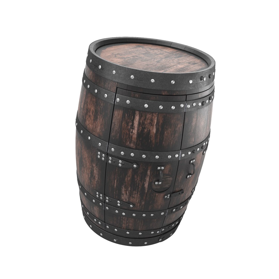 3D Whiskey Oak Barrel Bar Model - TurboSquid 2214838