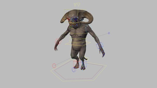 Devil rigged model - TurboSquid 1616232