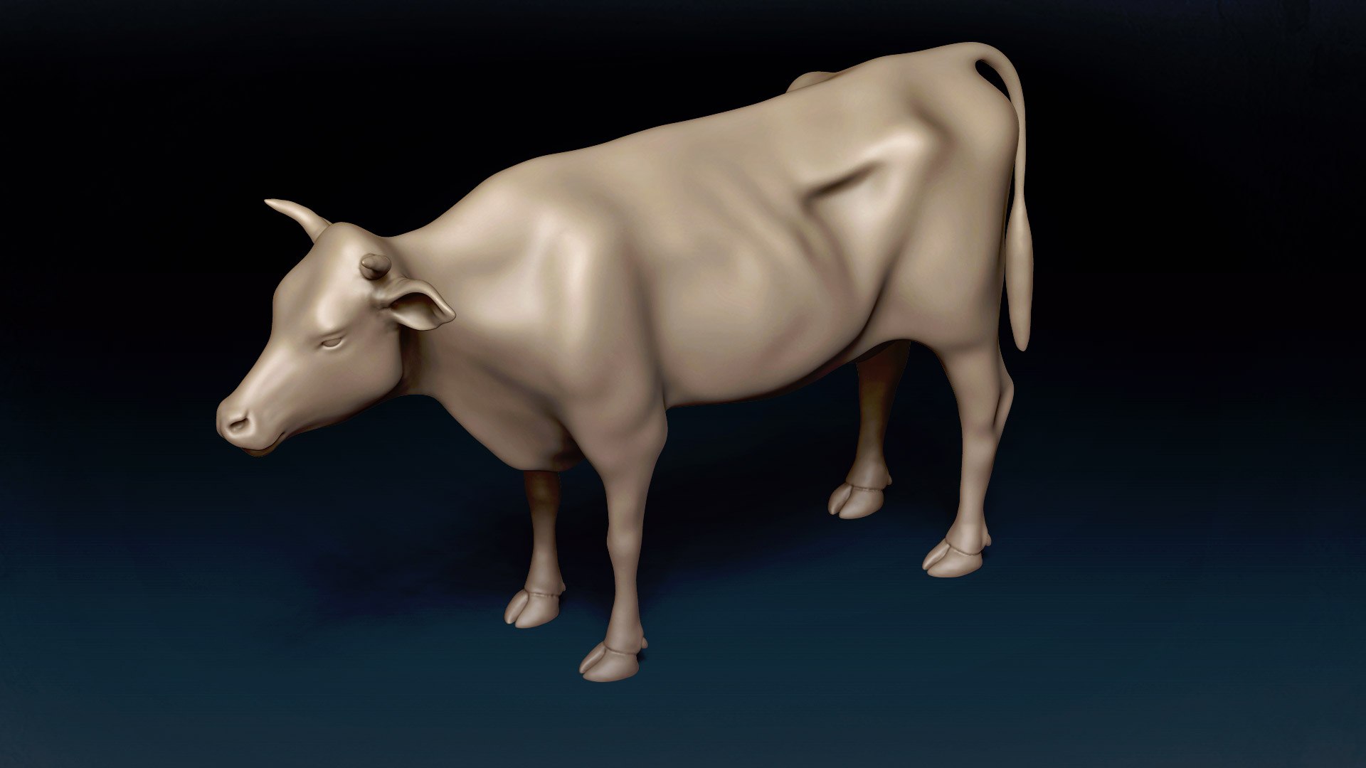 Cow Base Mesh 3D Model - TurboSquid 1823501