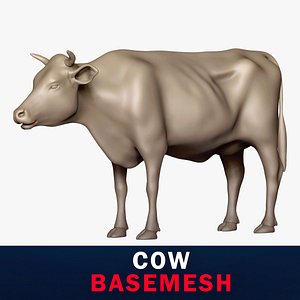 3D Dairy Cow Base Mesh 3D - TurboSquid 1823507