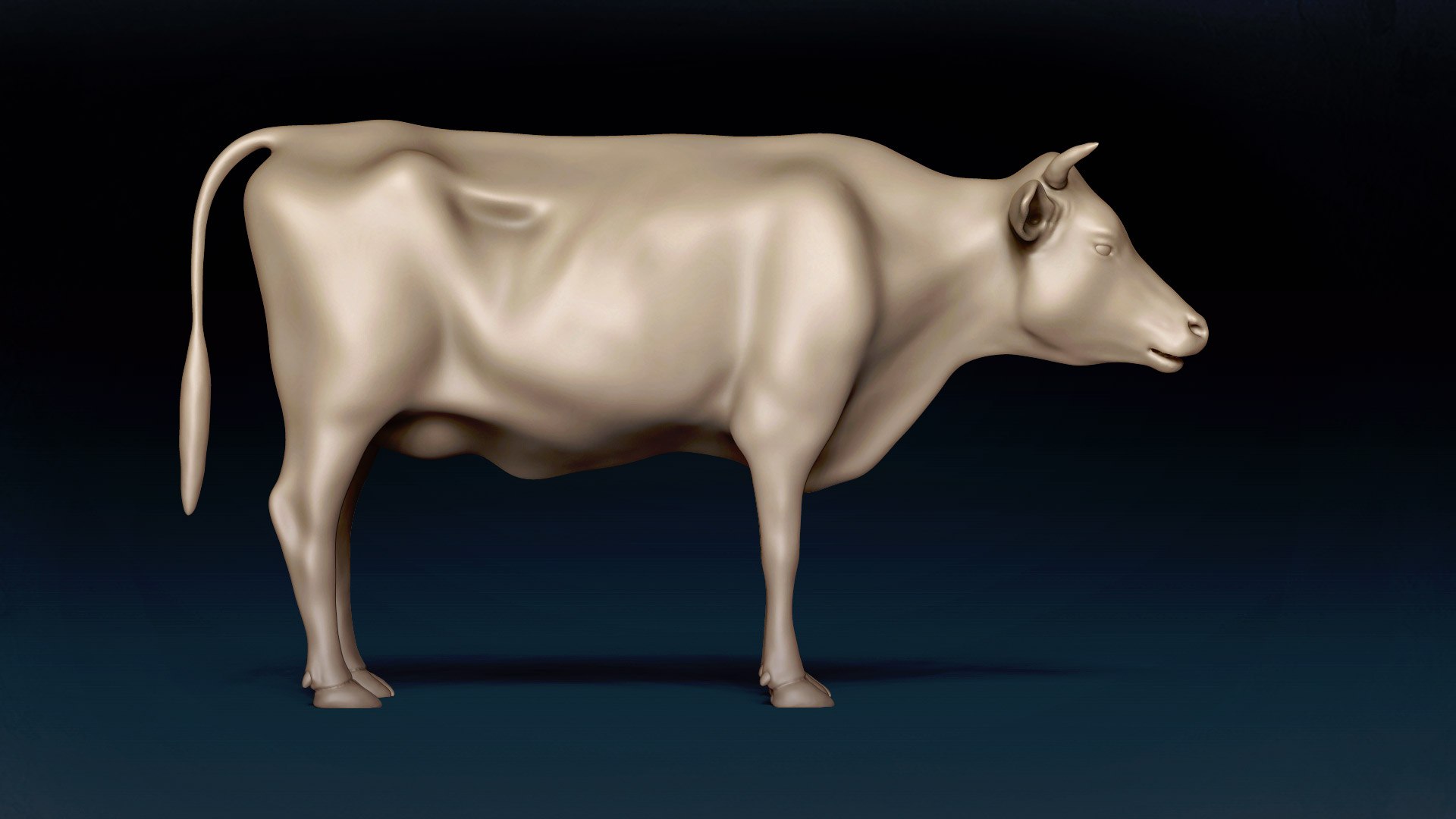 Cow Base Mesh 3D Model - TurboSquid 1823501