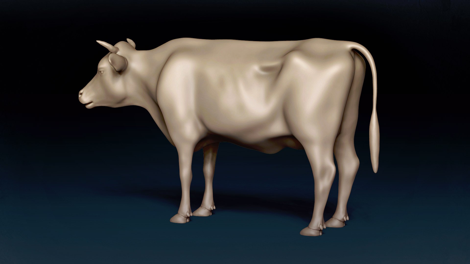 Cow Base Mesh 3D Model - TurboSquid 1823501