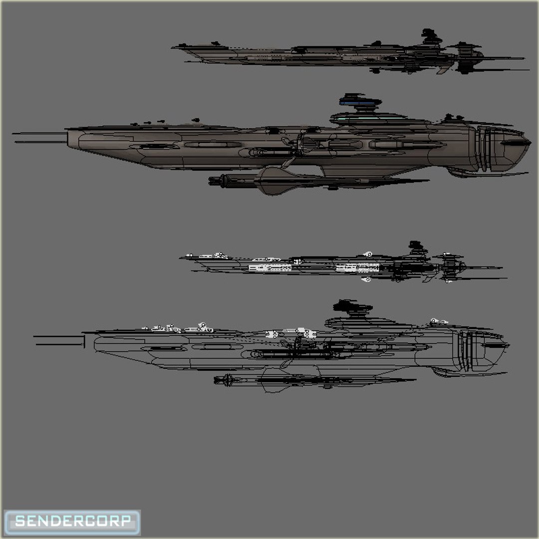 Battleship Destroyer 3d Blend