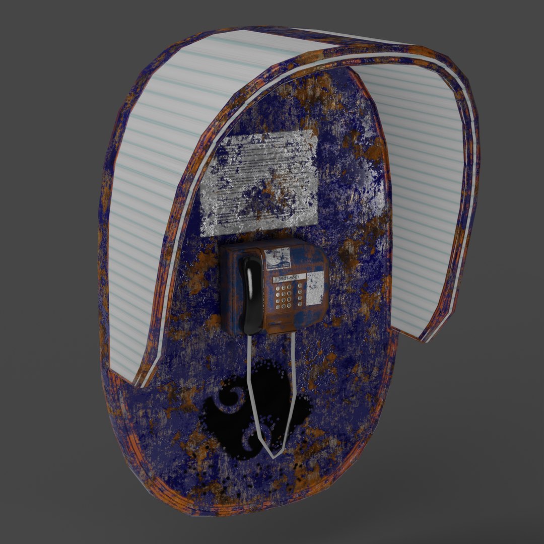 3D Rust PayPhone - TurboSquid 2108608