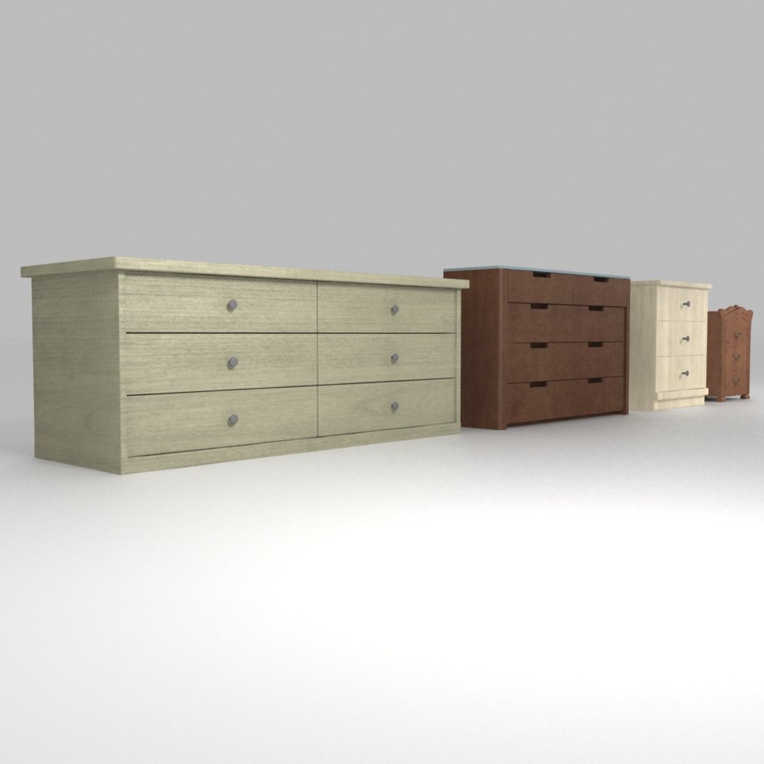 3d Model Dresser Collection01