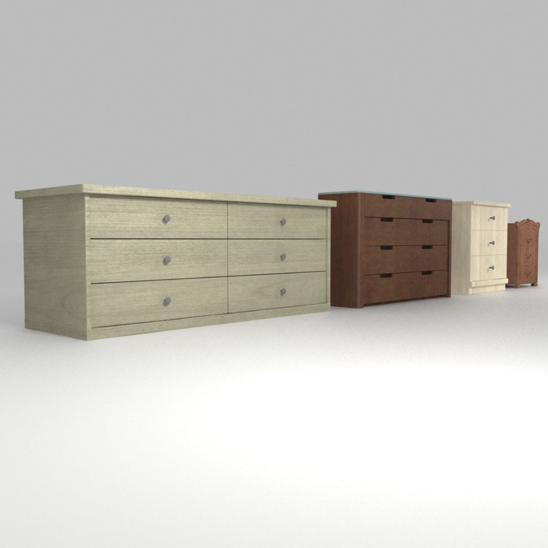 3d Model Dresser Collection01
