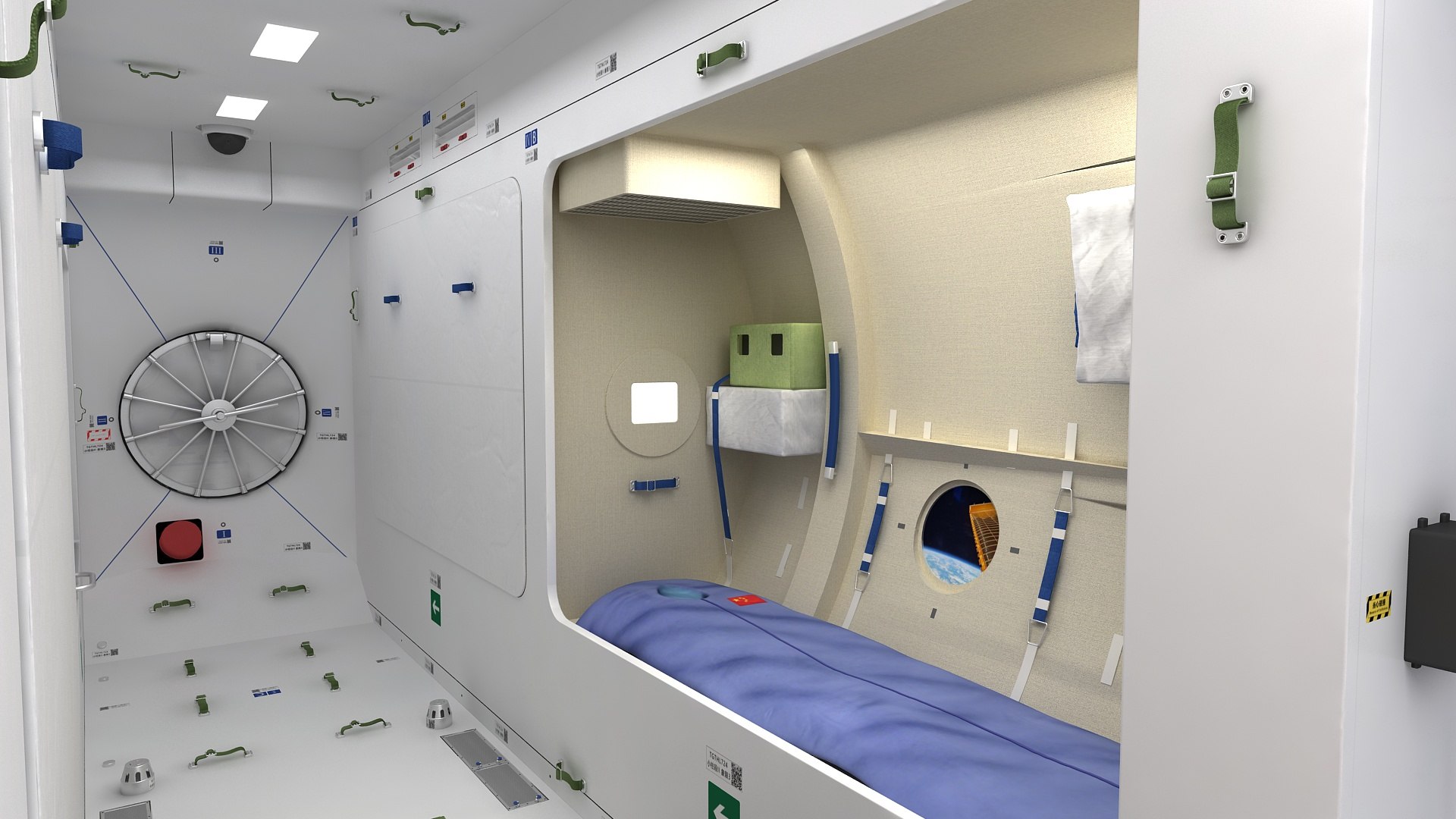 Internal Structure Of Tianhe Core Module China Tiangong Space Station ...