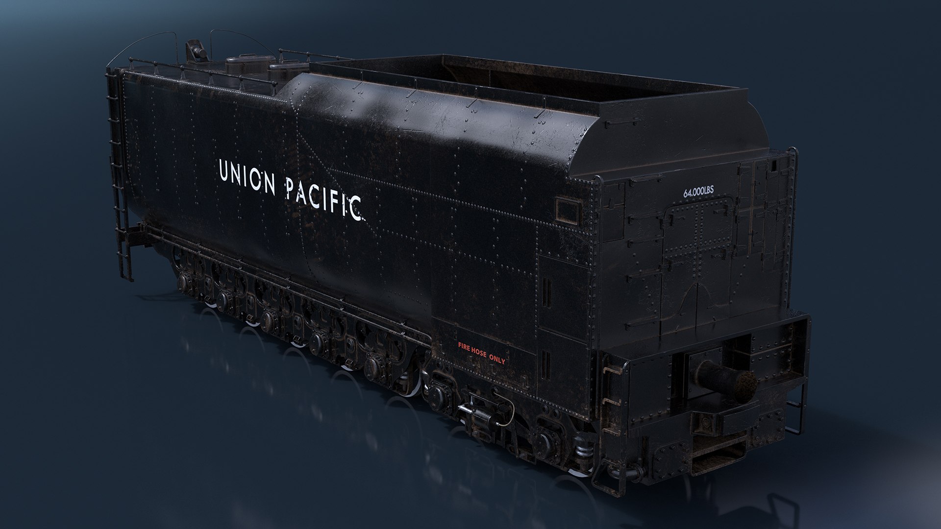 Trailed Tender For Locomotive 3D - TurboSquid 2279862