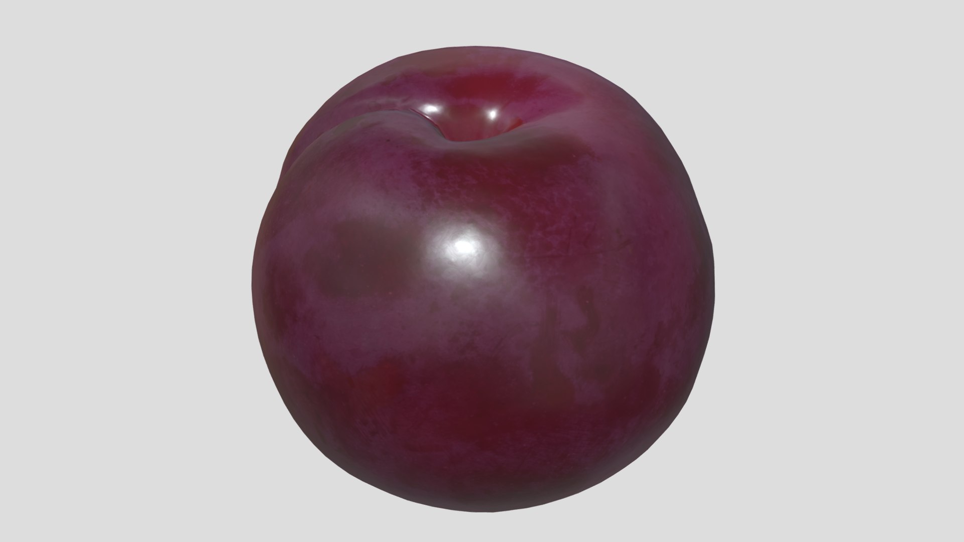3D Plum Low Poly - TurboSquid 2274164