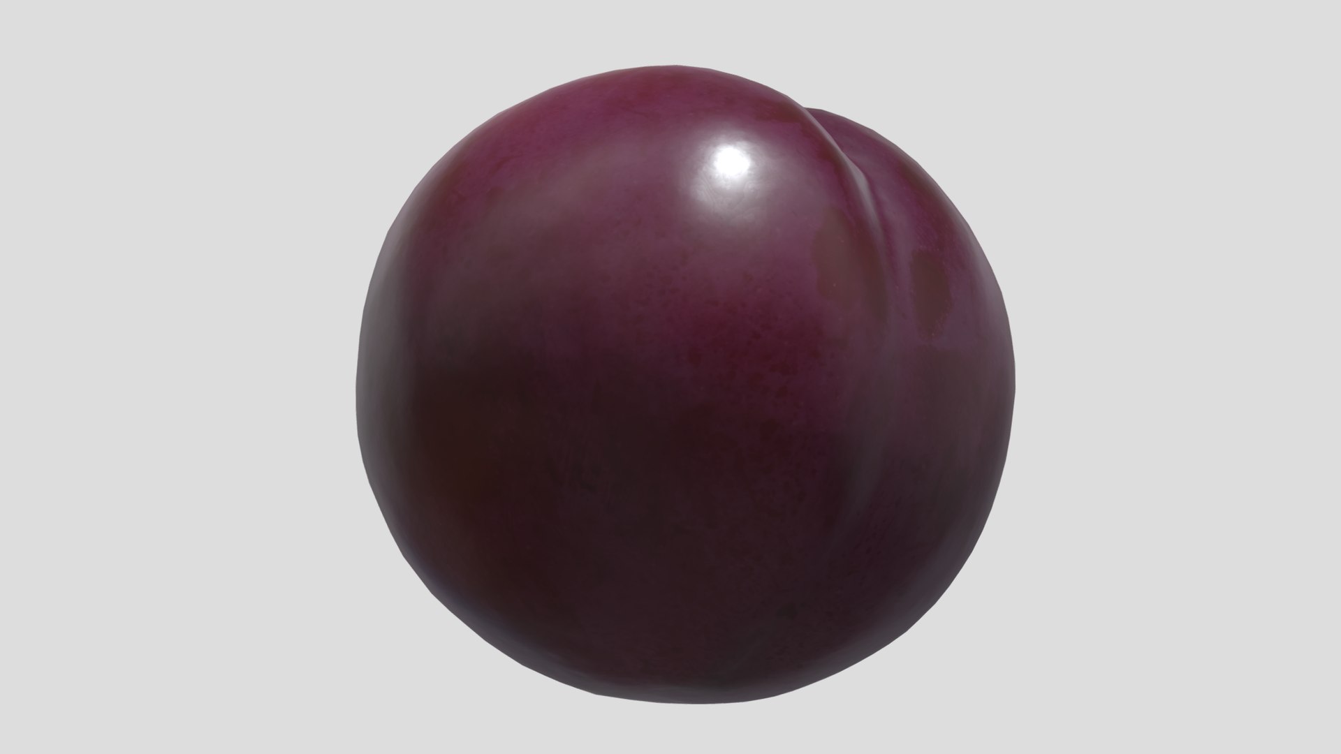 3D Plum Low Poly - TurboSquid 2274164