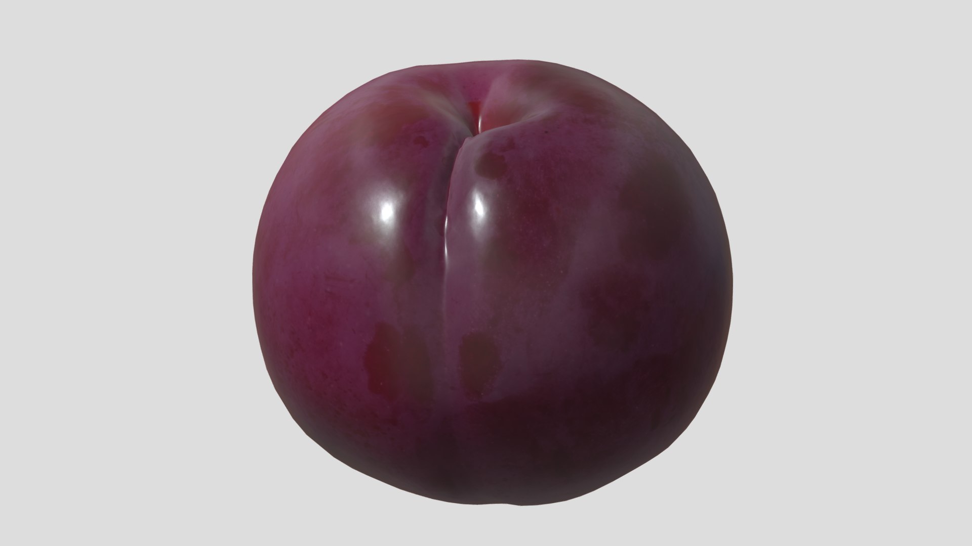 3D Plum Low Poly - TurboSquid 2274164