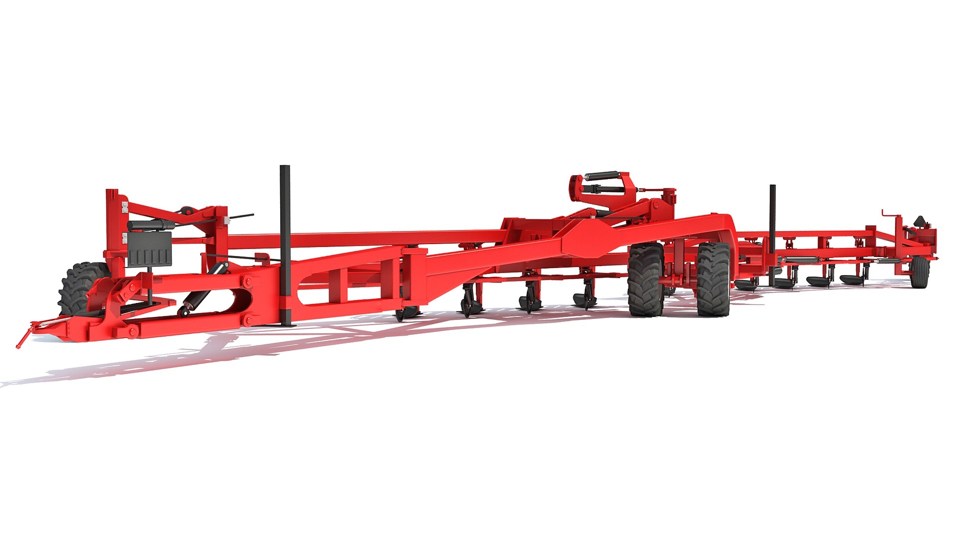 Semi Mounted Farm Plough 3D Model - TurboSquid 2144338