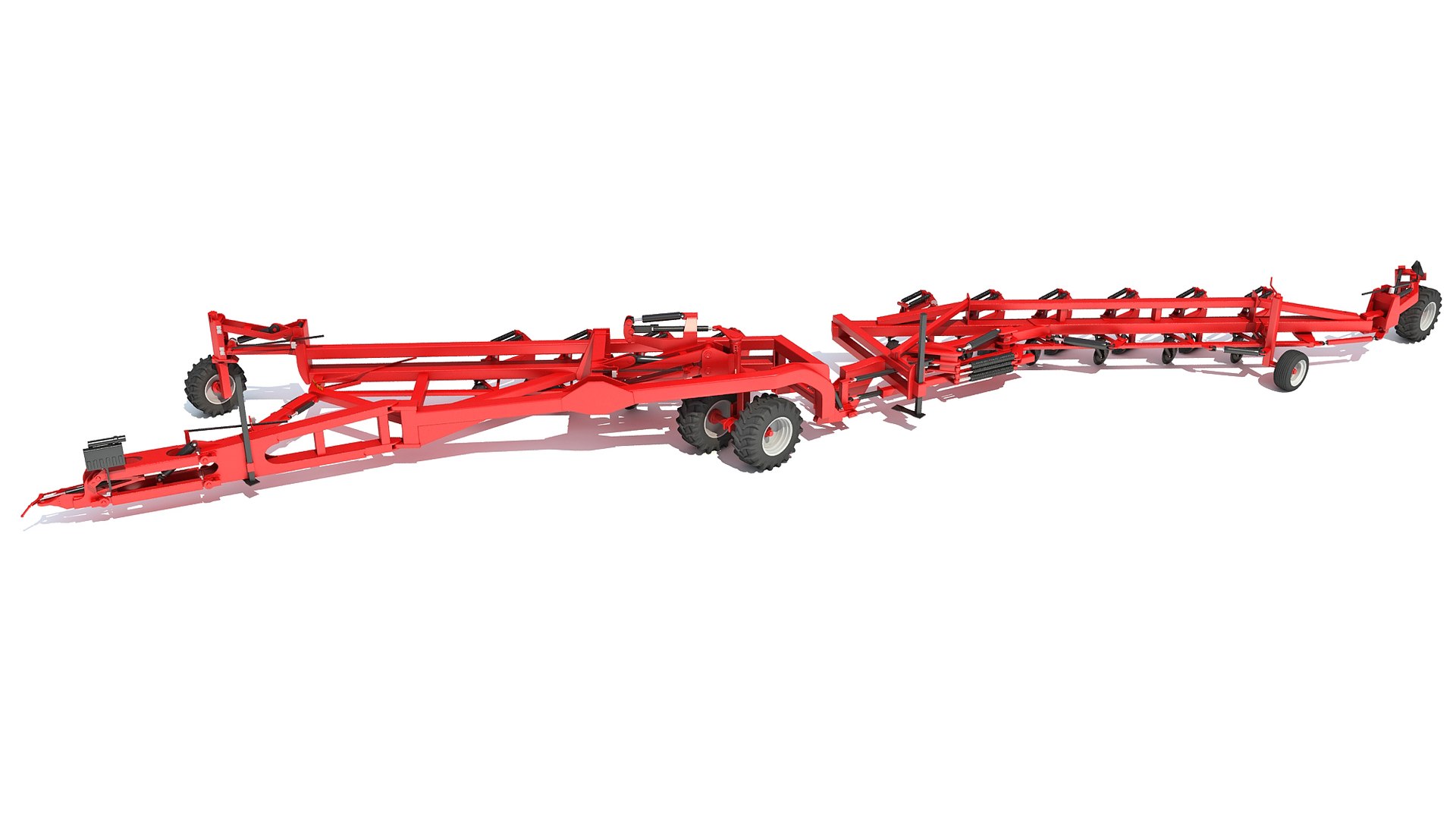 Semi Mounted Farm Plough 3D Model - TurboSquid 2144338