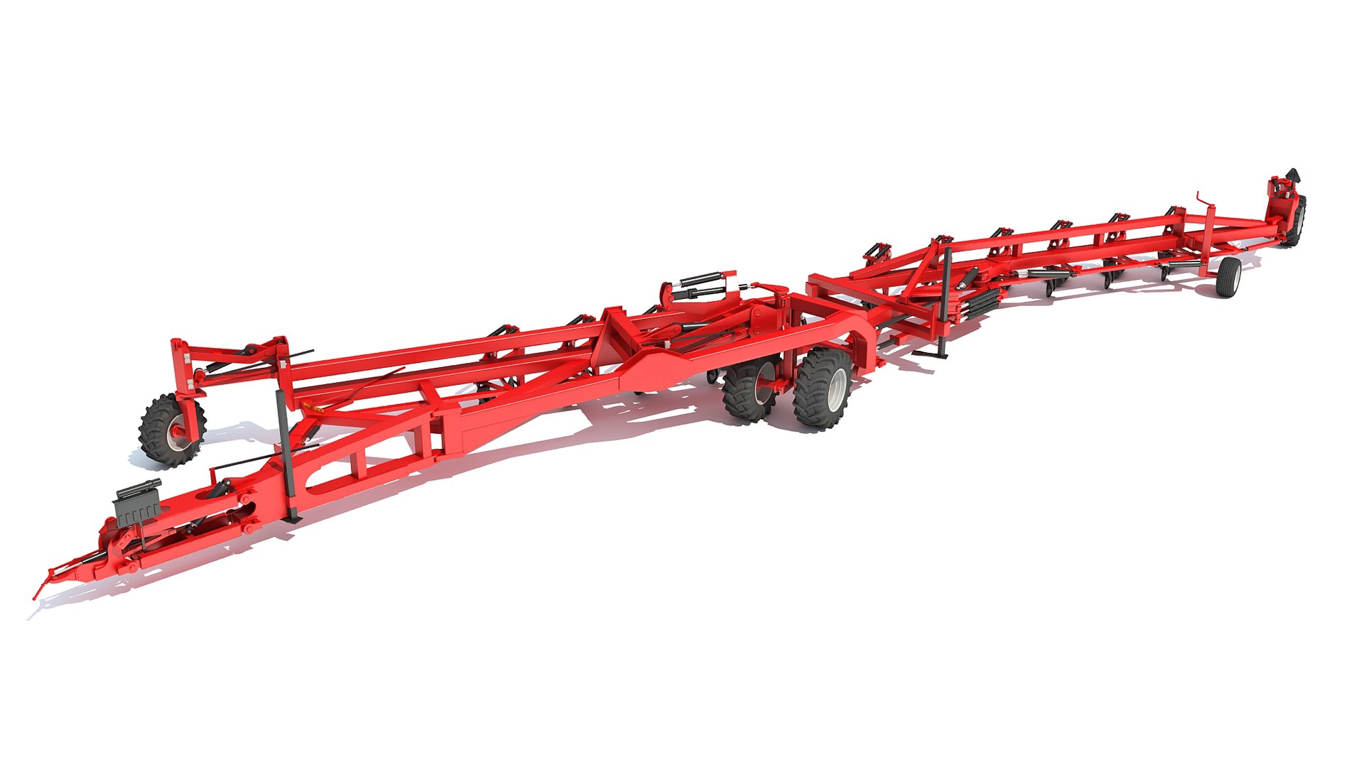 Semi Mounted Farm Plough 3D Model - TurboSquid 2144338