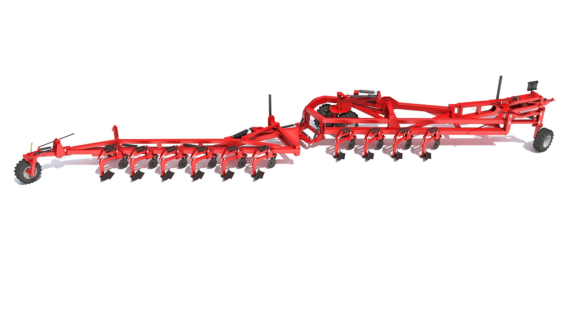 Semi Mounted Farm Plough 3D Model - TurboSquid 2144338