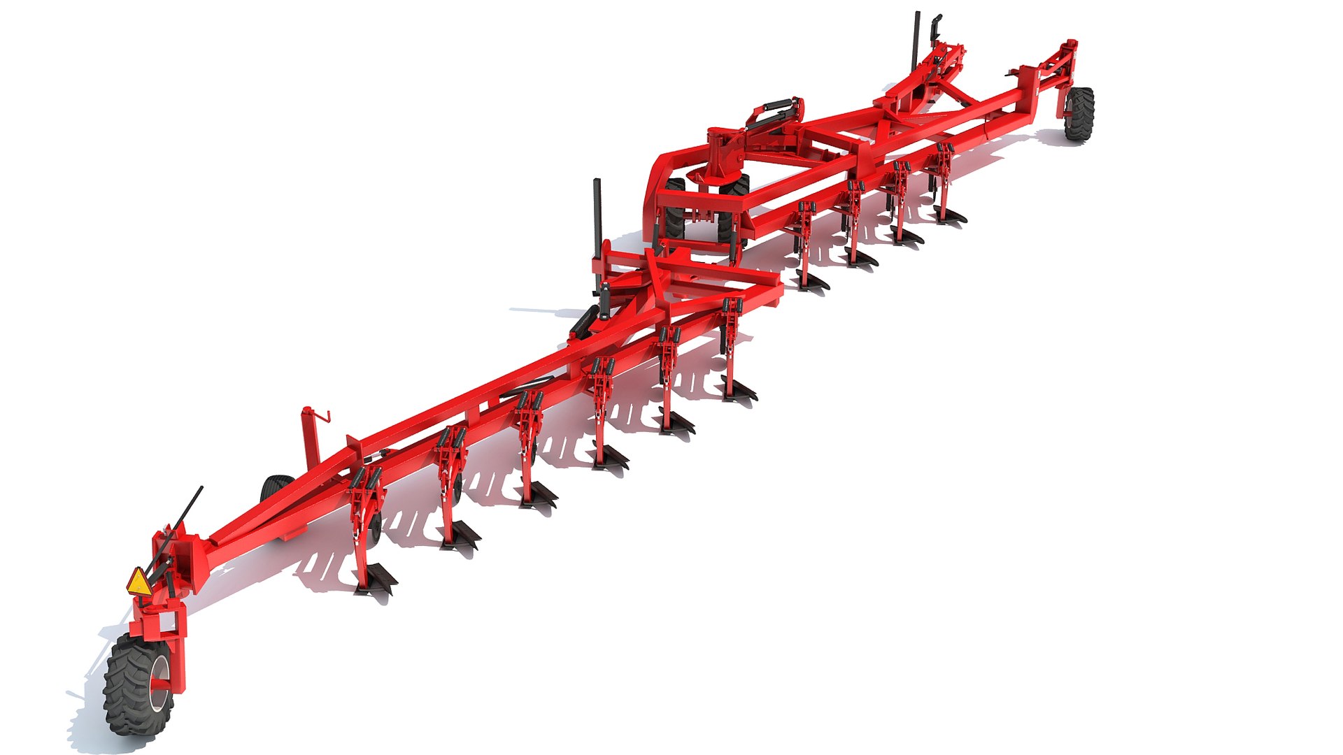 Semi Mounted Farm Plough 3D Model - TurboSquid 2144338