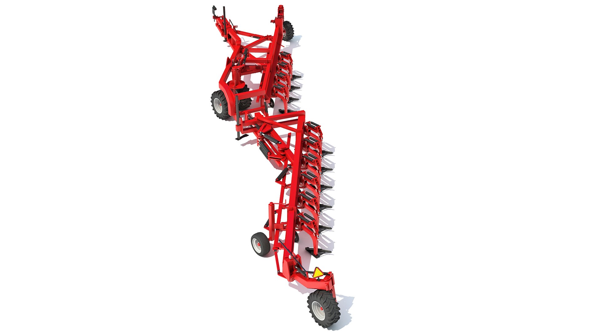 Semi Mounted Farm Plough 3D Model - TurboSquid 2144338