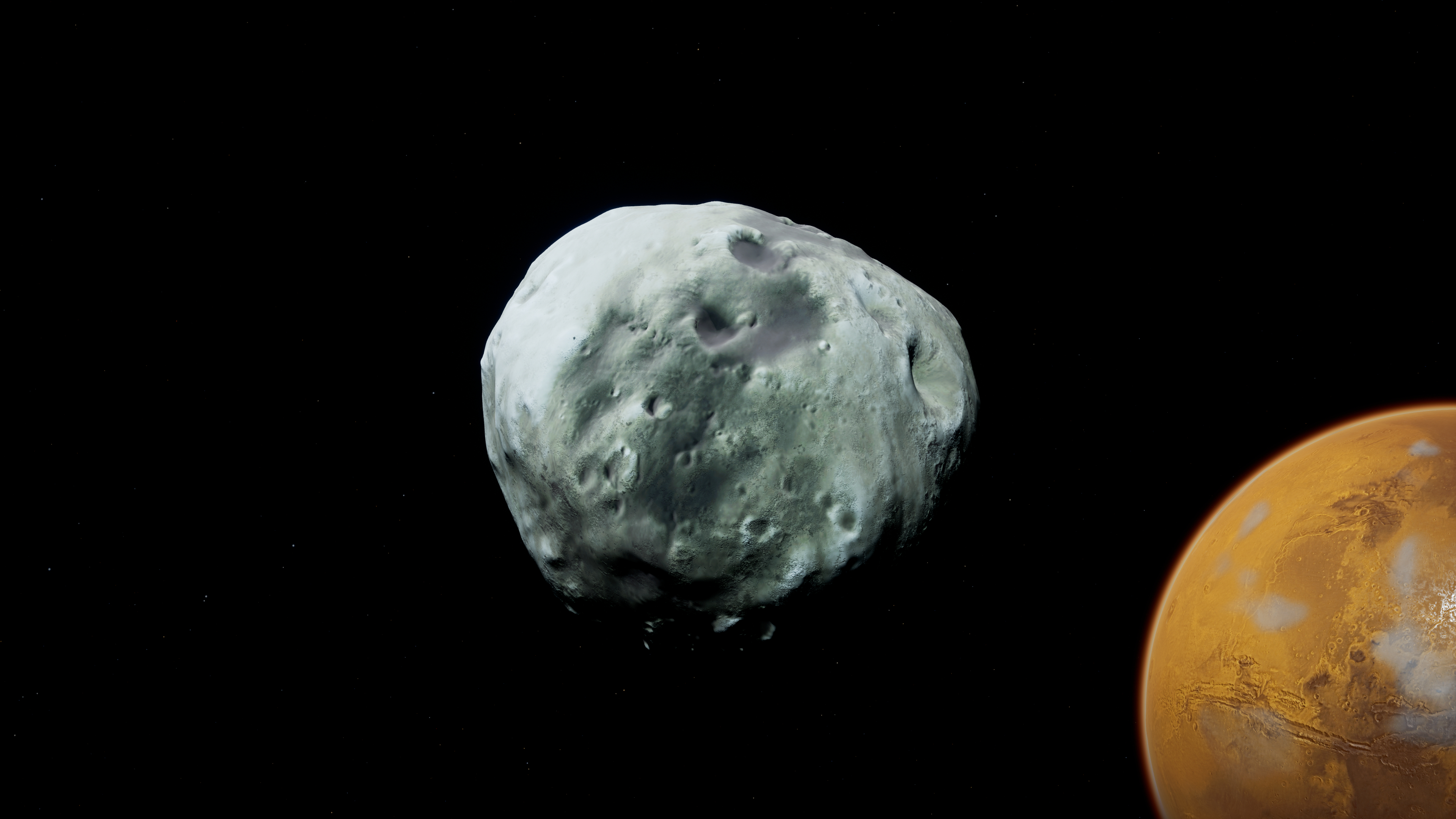 modelo 3d Marte 16k Deimos Phobos - Irreal - TurboSquid 2291451