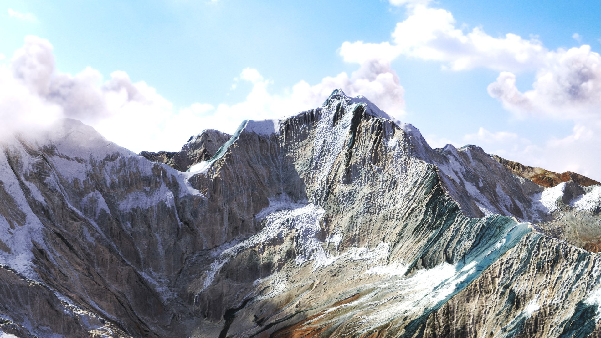 3D Model Mountain Landscape - TurboSquid 2151380
