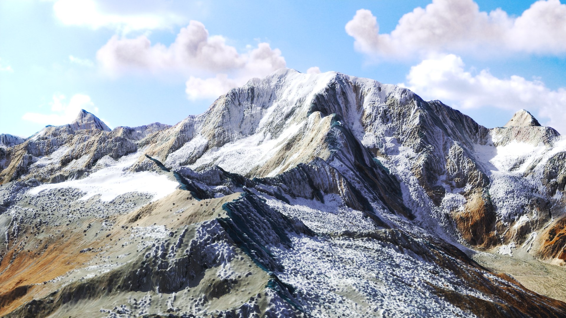 3D Model Mountain Landscape - TurboSquid 2151380