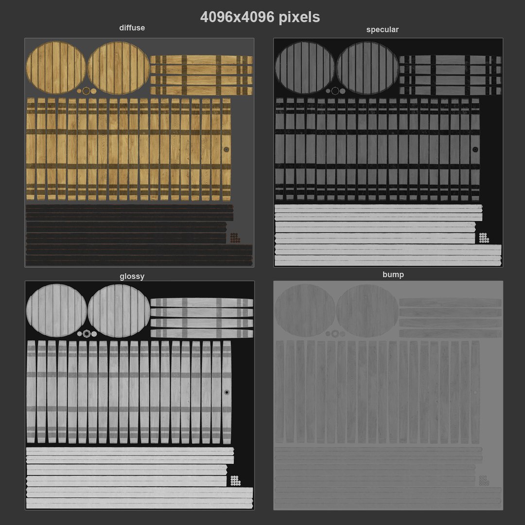 3D wooden barrel model - TurboSquid 1077273