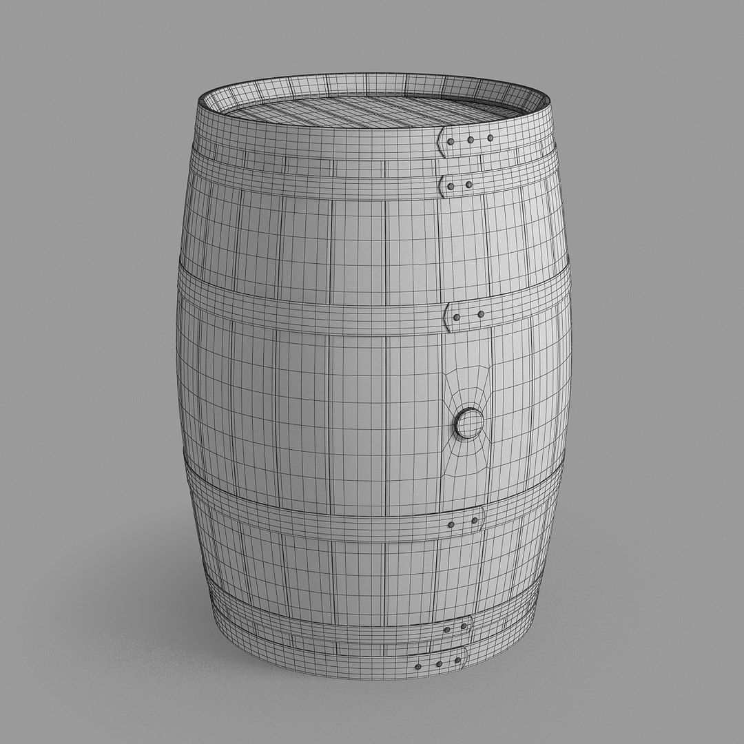 3D wooden barrel model - TurboSquid 1077273