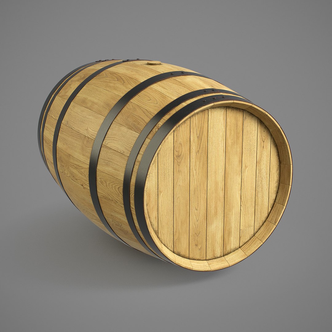 3D wooden barrel model - TurboSquid 1077273