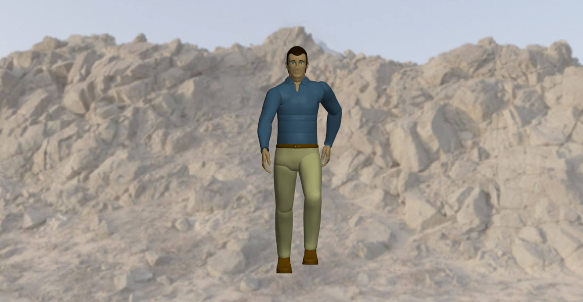 3d Model Running Man
