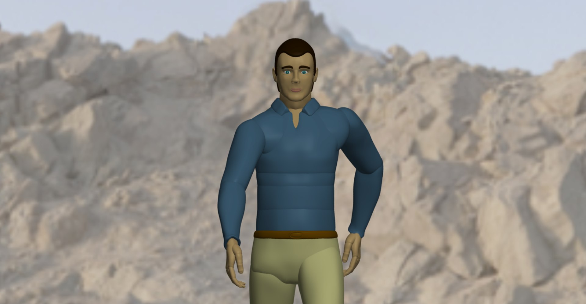 3d Model Running Man