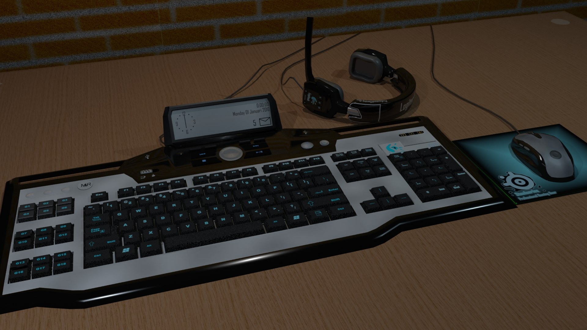 gaming set 3d model
