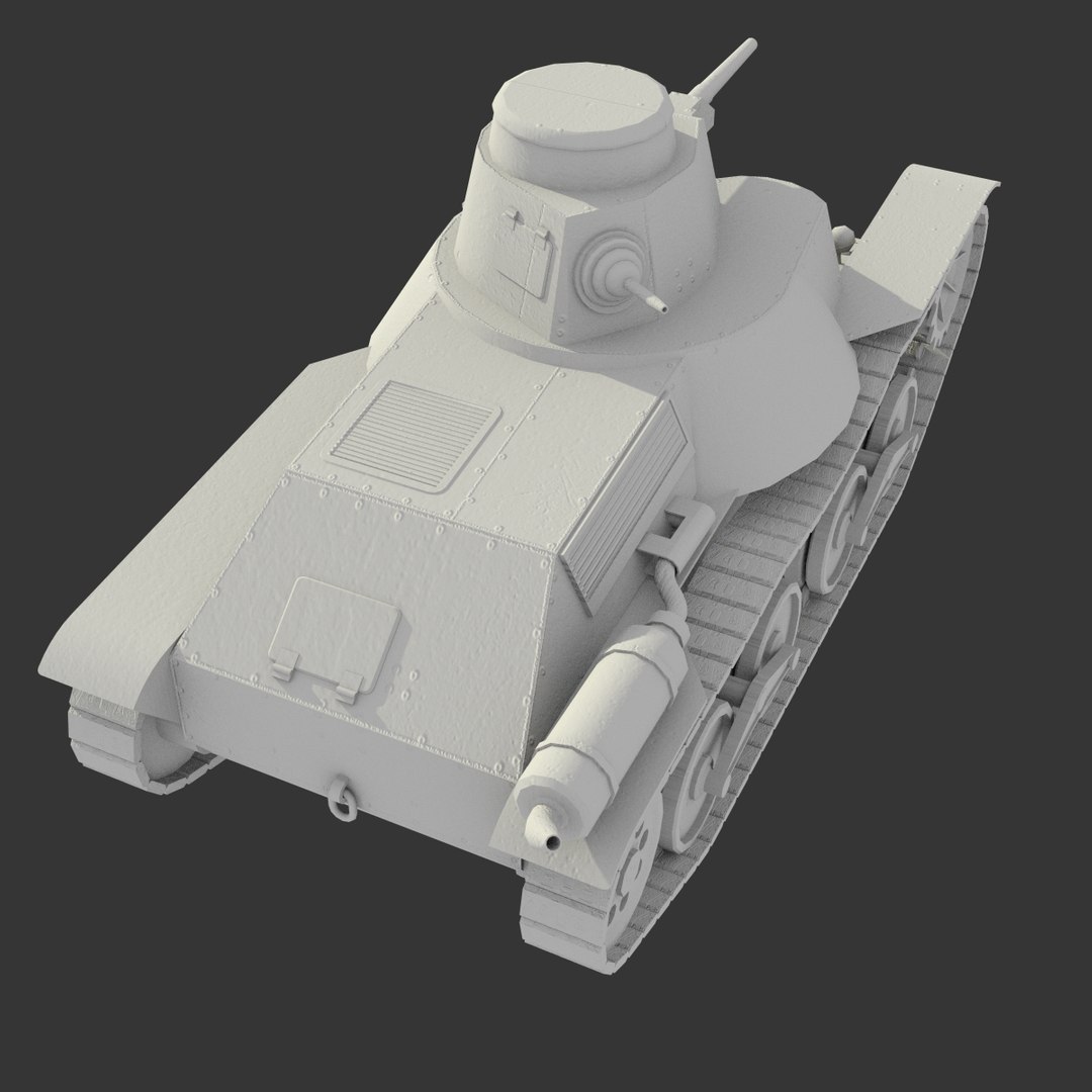 3d Japanese Tank Type 95 Model