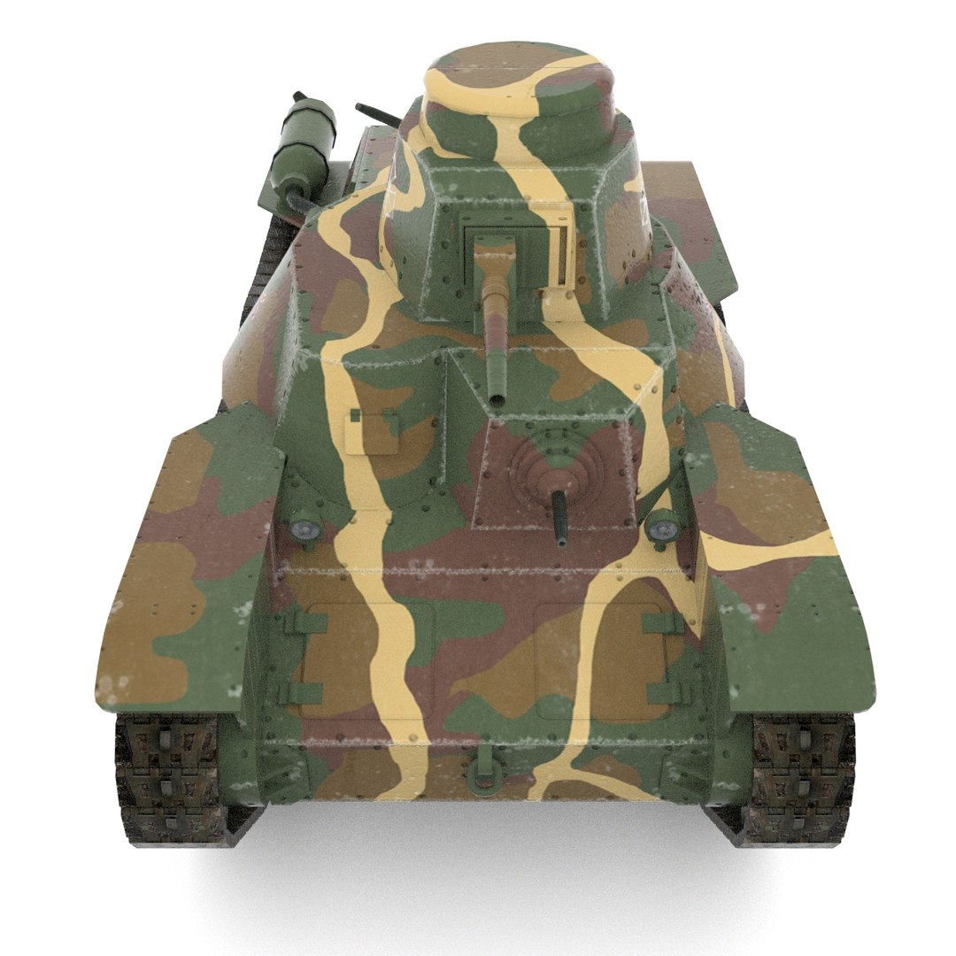3d Japanese Tank Type 95 Model