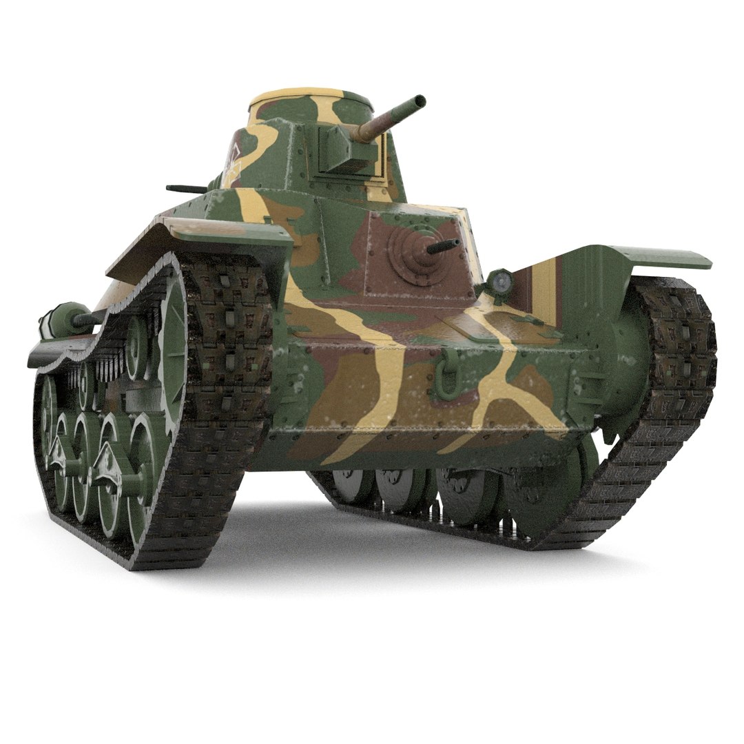 3d Japanese Tank Type 95 Model