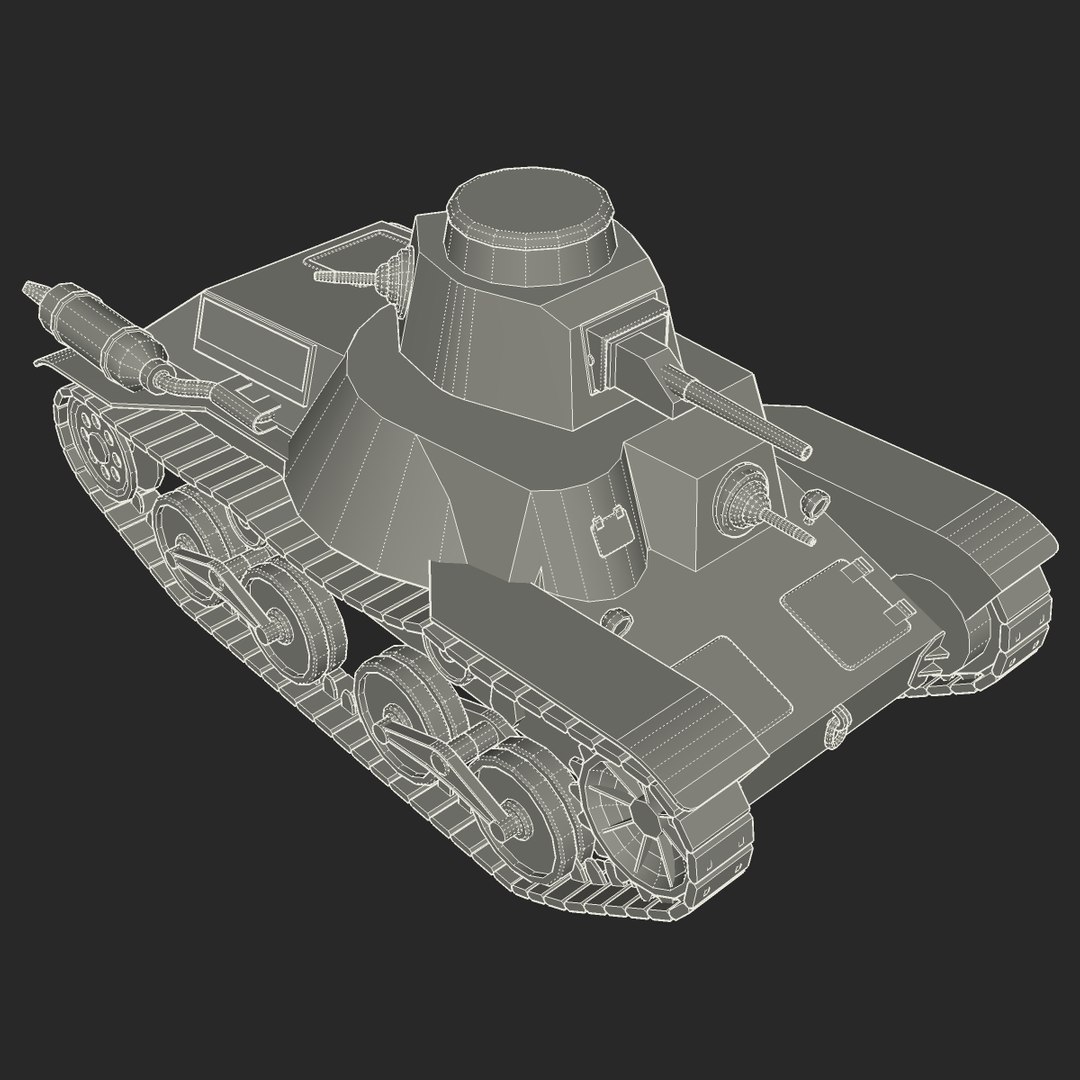 3d Japanese Tank Type 95 Model