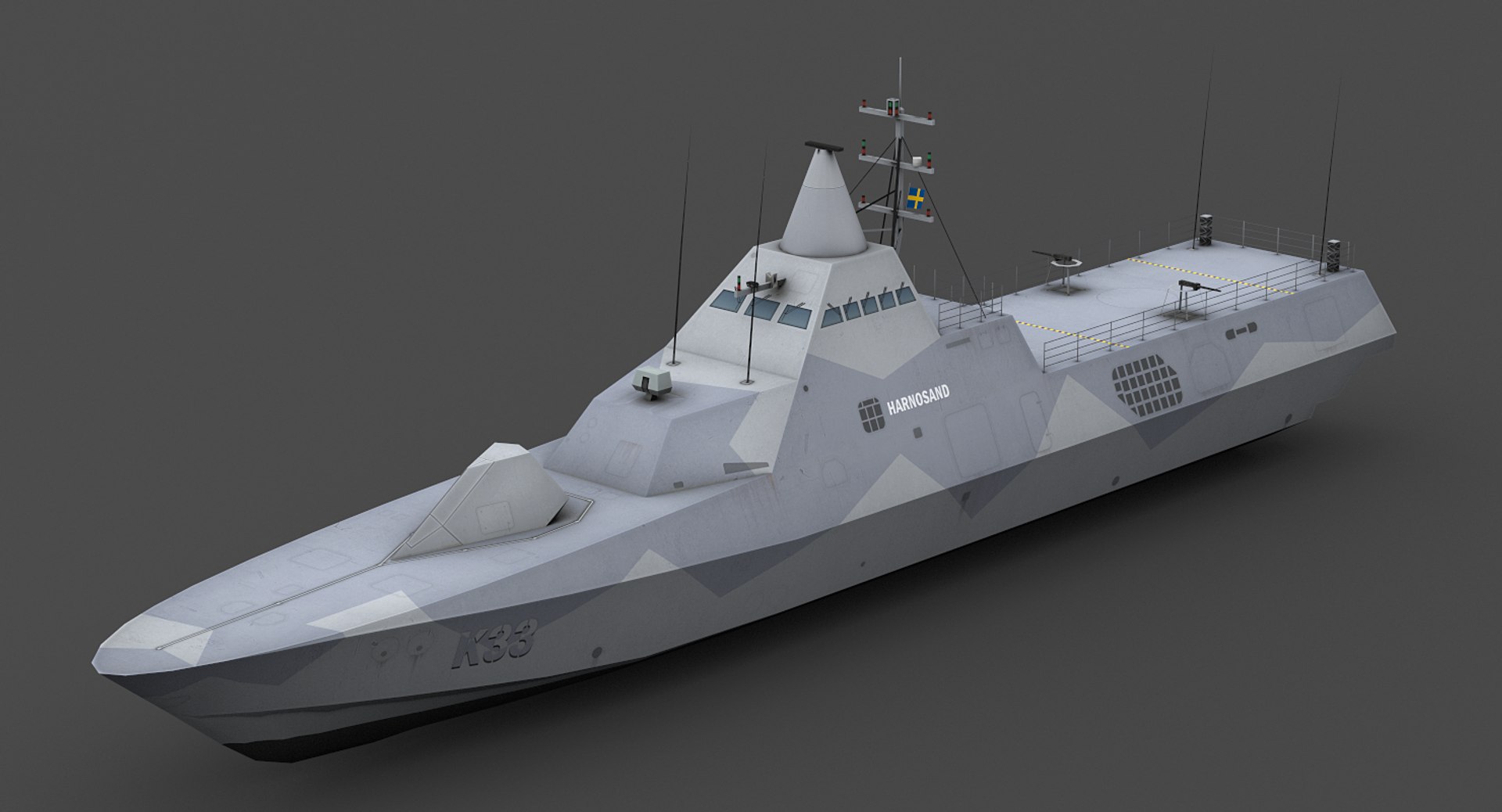 Visby Class Corvette 3D Model - TurboSquid 1154356
